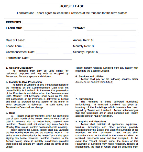 FREE 7 Simple Lease Agreement Templates In PDF MS Word Excel