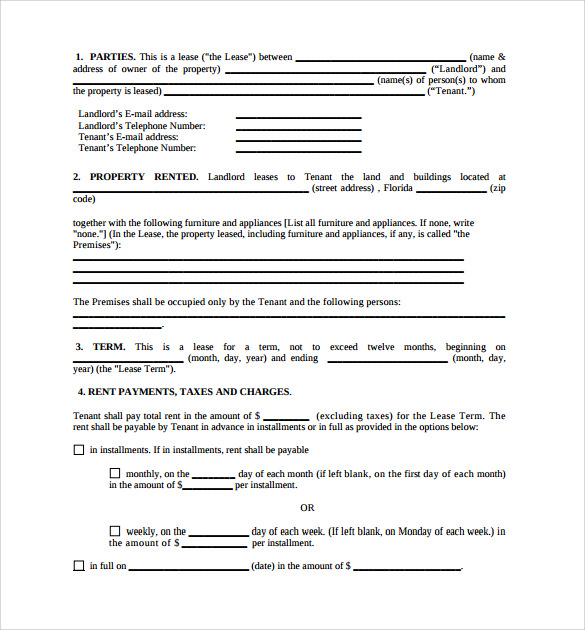 Family Member Printable Rental Agreement Template Printable Templates