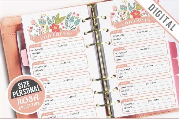 FREE 9 Sample Address Book In PDF MS Word PSD