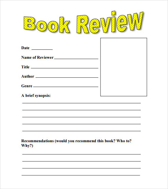 10 Book Review Templates PDF Word Sample Templates