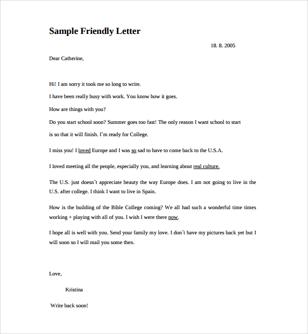 How To Write A Good Friendly Letter Lawwustl web fc2