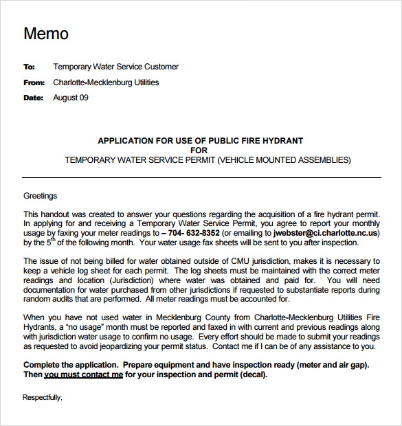 8 Sample Professional Memo Templates Sample Templates