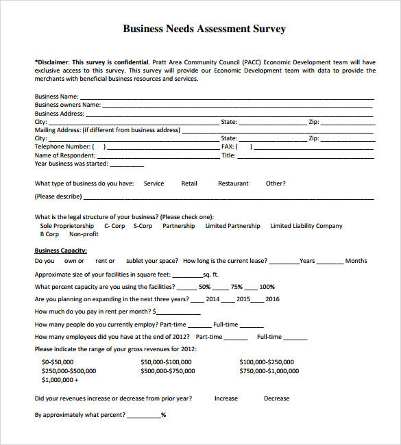 Assessment Questionnaire Assessment Questionnaire