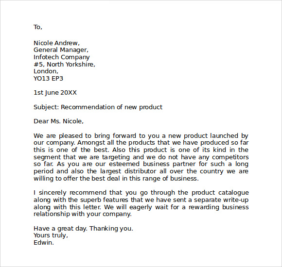 How To Format Business Letter In Word PDF Template