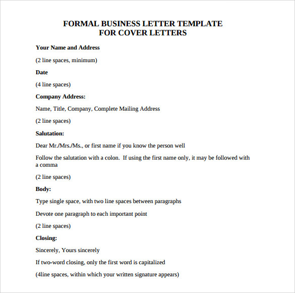 89 FORMAL LETTER EXAMPLE WORD LETTER FORMAL EXAMPLE WORD Greeting