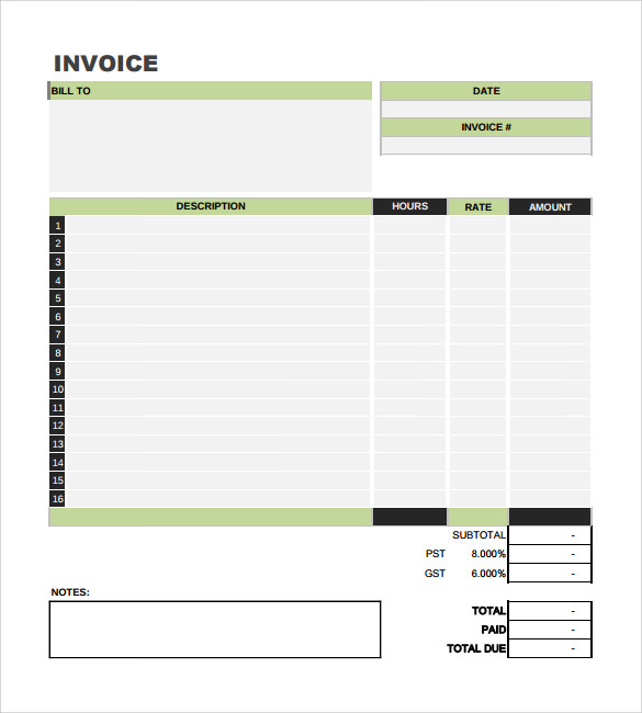 Graphic Designer Invoice Templates Joy Studio Design Gallery Best 
