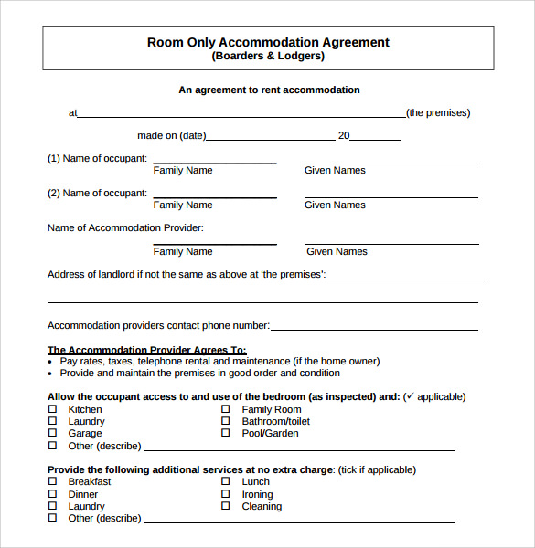 FREE 6 Sample Home Rental Agreement Templates In PDF