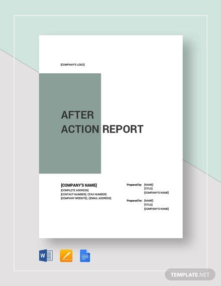 FREE 11 Sample After Action Reports In PDF Google Docs Apple Pages 