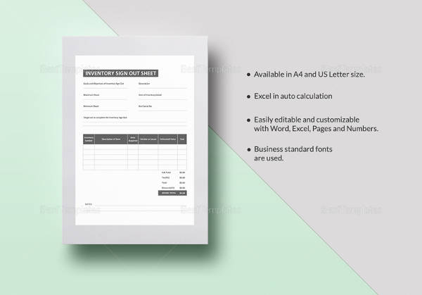 FREE 14 Sample Equipment Sign Out Sheet Templates In PDF MS Word Excel