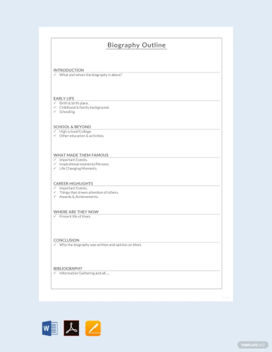 FREE 17 Biography Samples In PDF MS Word Google Docs Apple Pages