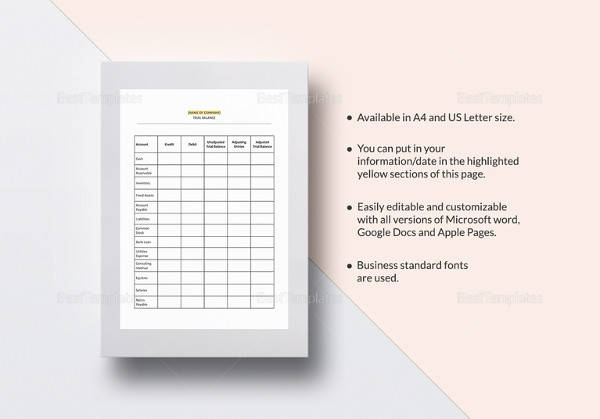 FREE 20 Sample Balance Sheet Templates In MS Word PDF Excel