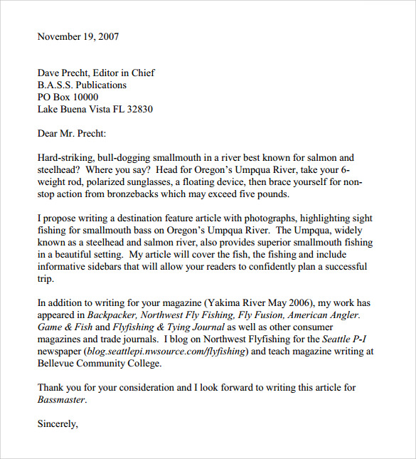FREE 6 Sample Query Letter Templates In MS Word PDF
