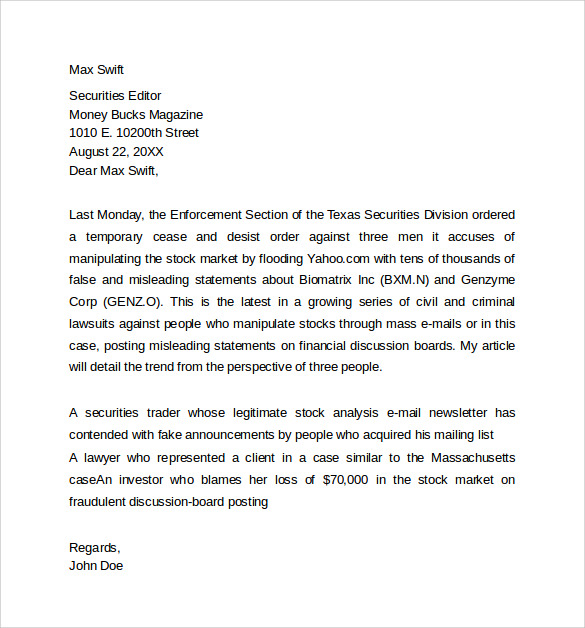 40 Query Letter Sample PharicKacey