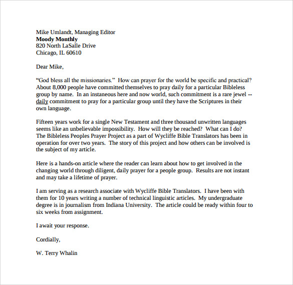 How To Write Letter Of Query