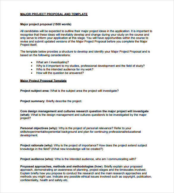 Proposal Template Word Lakaran