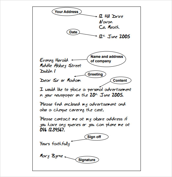 FREE 7 Sample Official Letter Formats In PDF MS Word FREE 7 Sample Official Letter Formats In PDF MS Word