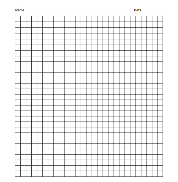 7 Sample Half Inch Graph Papers Sample Templates