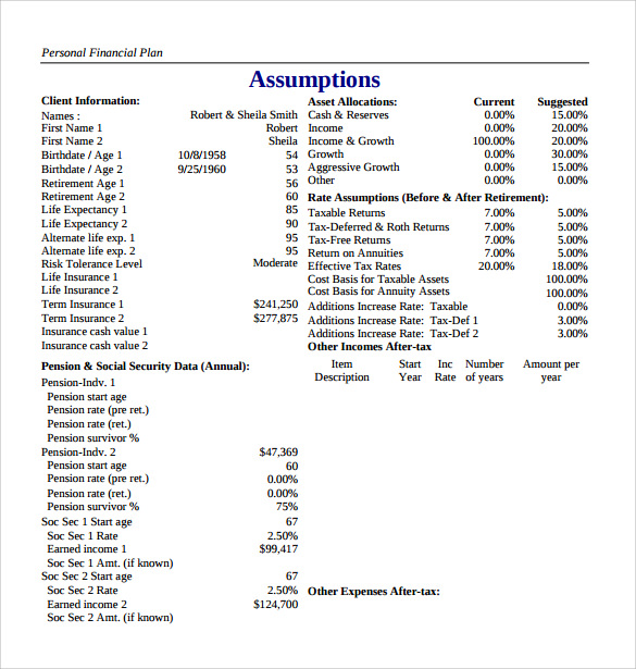 FREE 15 Sample Financial Plan Templates In MS Word PDF Excel