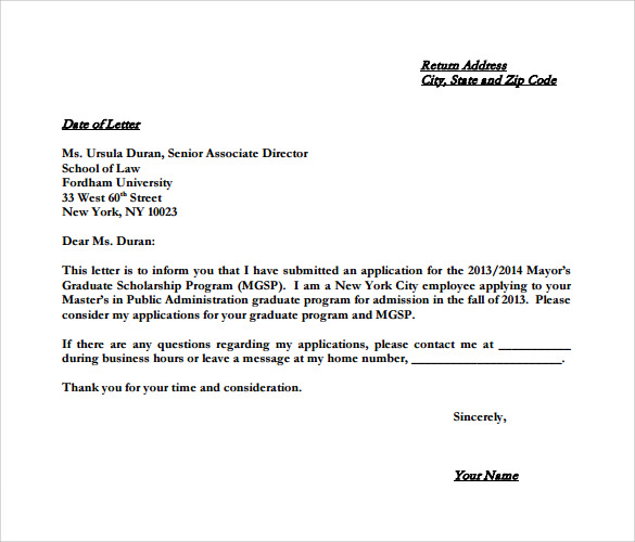 FREE 10 Sample College Letter Of Intent In PDF MS Word Pages 
