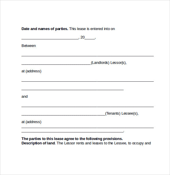 Free Pasture Grazing Rental Lease Agreement Template Free 10 Pasture 