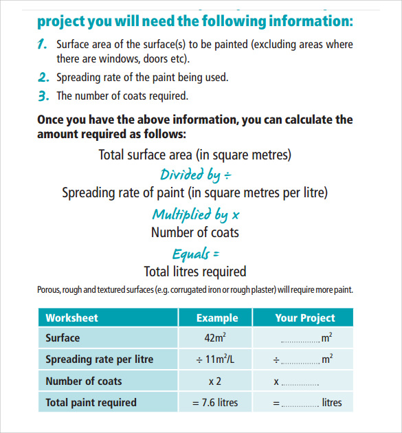 How To Write A Painting Estimate