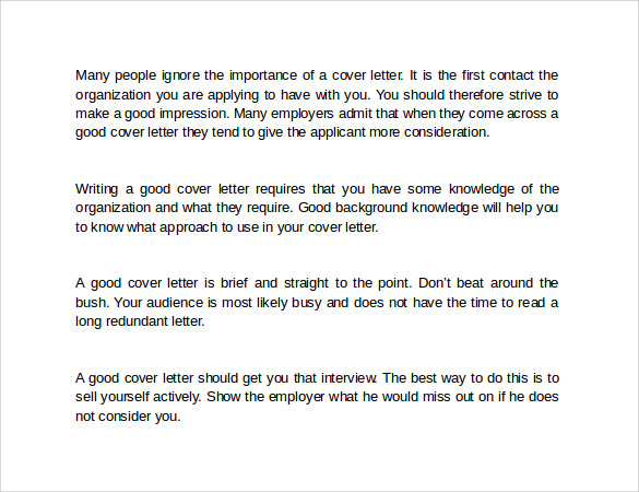 How To Write A Cover Letters With Samples 