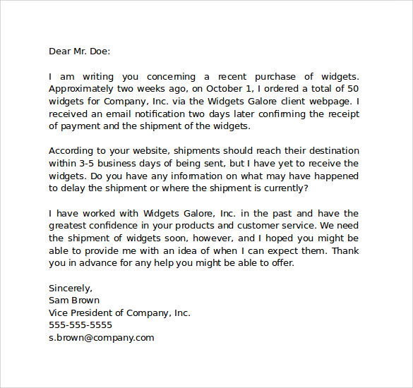 8 Sample Informal Letters Sample Templates
