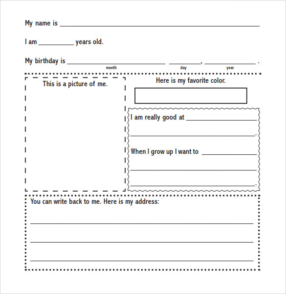 Letter Format For Kids RESUMEDRESS