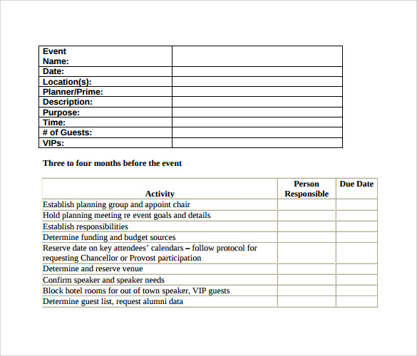 FREE 8 Event Timeline Templates In PDF