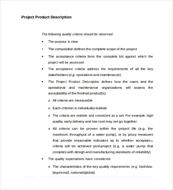 FREE 7 Product Description Templates In PDF FREE 7 Product Description Templates In PDF