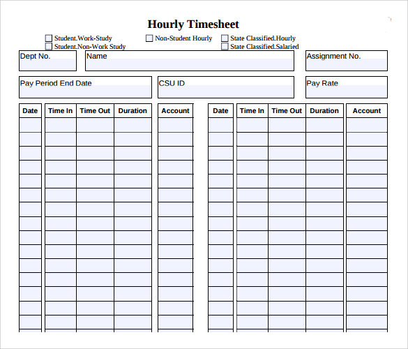 12 Hourly Timesheet Calculators Sample Templates 12 Hourly Timesheet Calculators Sample Templates