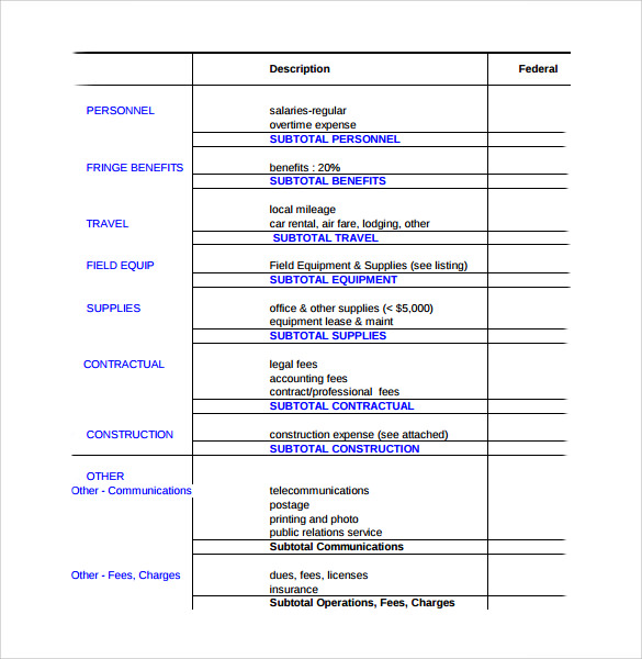 Sample Grant Budget Classles Democracy