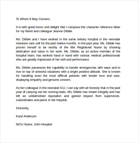 Christian Recommendation Letter Sample HQ Template Documents