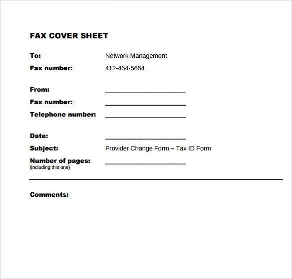 9 Sample Office Fax Cover Sheets Sample Templates
