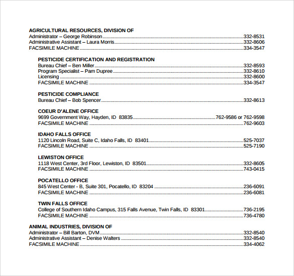 FREE 7 Sample Phone Book Templates In PSD PDF MS Word
