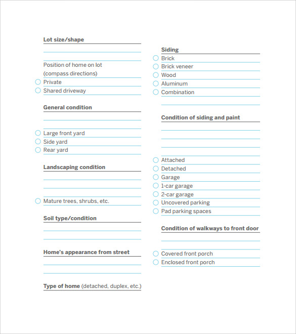 FREE 13 Home Buying Checklists In PDF MS Word