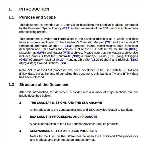 Sample Product Description Document The Document Template