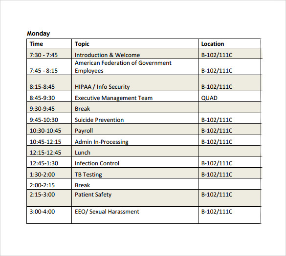 Latex Template For Conference Program Schedule Studyshara