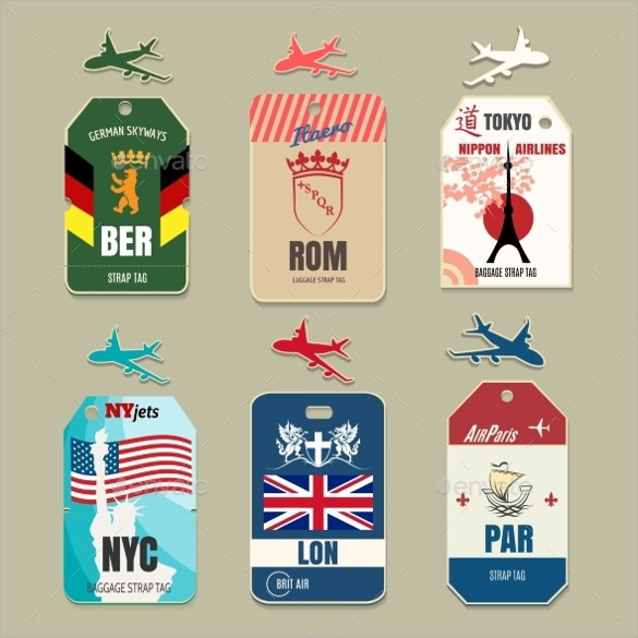 FREE 12 Sample Luggage Tag In PDF MS Word