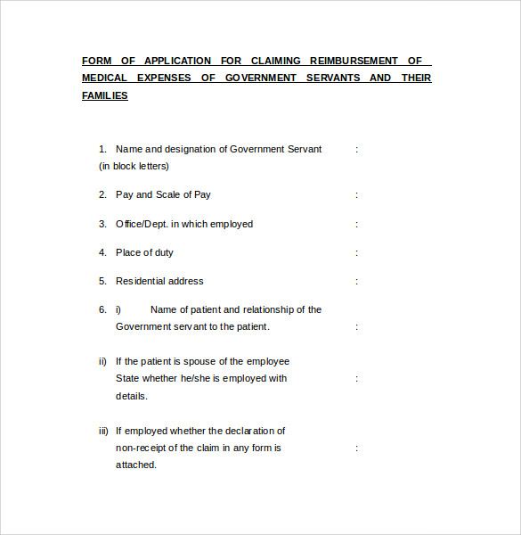 FREE 14 Medical Claim Forms In PDF MS Word