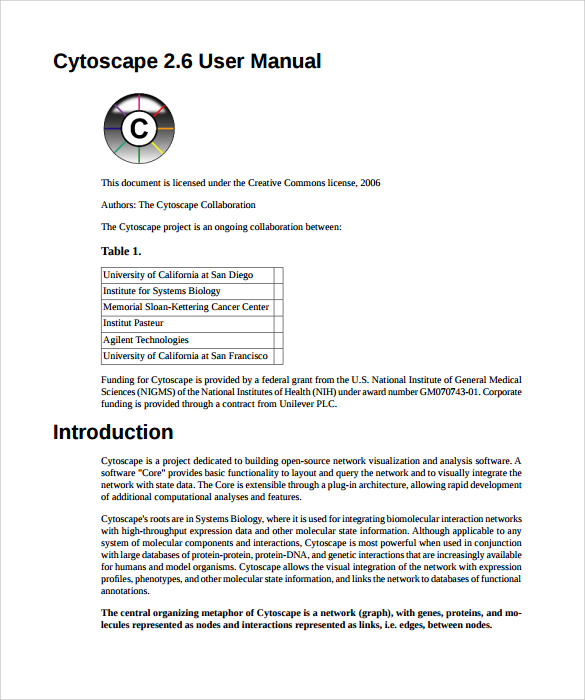 Software User Manual Template