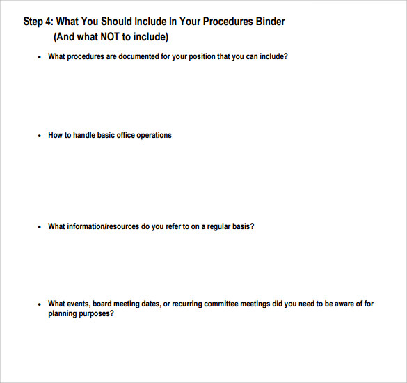 FREE 8 Sample Procedure Manuals In PDF MS Word