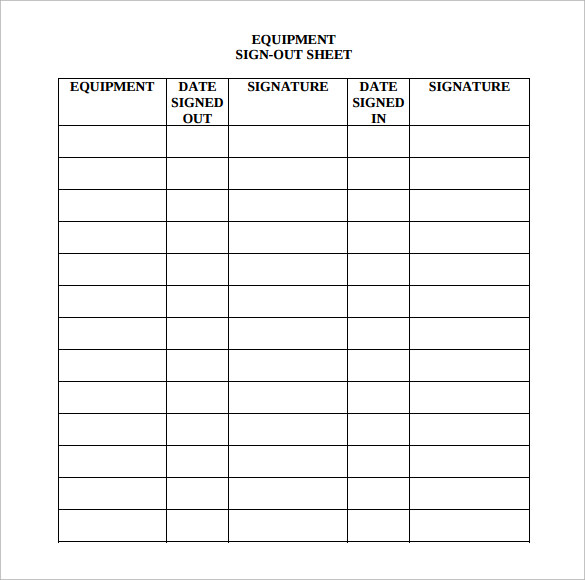 FREE 7 Sample Medical Sign In Sheet Templates In PDF MS Word