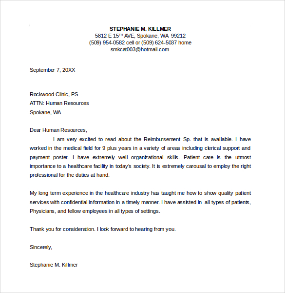 FREE 9 Sample Nurse Cover Letter Templates In PDF MS Word