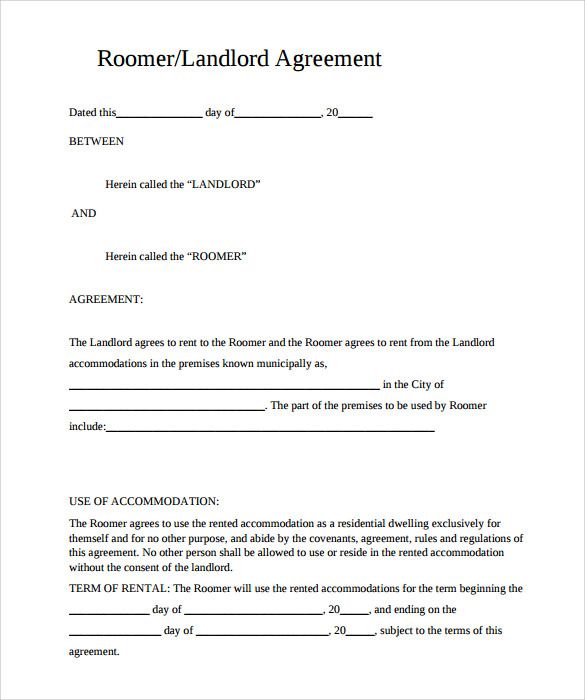FREE 9 Sample Rental Agreement Templates In PDF MS Word