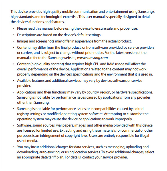 FREE 12 Sample User Manual Templates In PDF