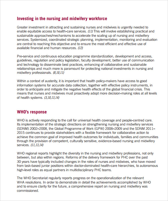 8 Nursing Report Samples Sample Templates