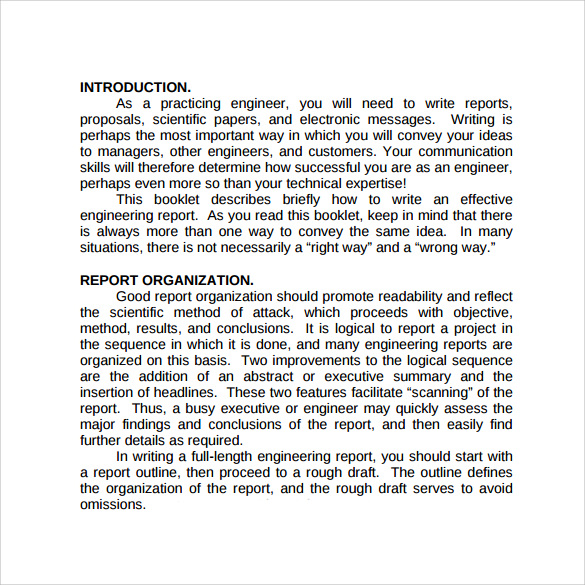 FREE 17 Sample Engineering Reports In PDF MS Word Pages