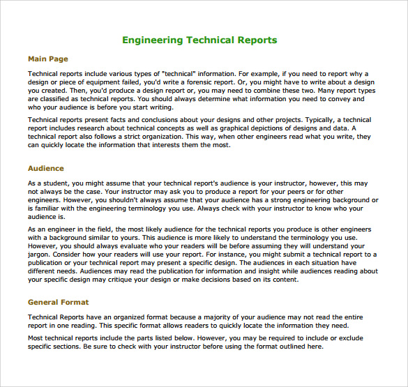 How To Write A Good Engineering Technical Report