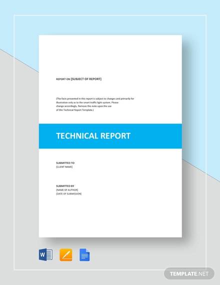 FREE 8 Technical Report Samples In MS Word Google Docs Apple Pages